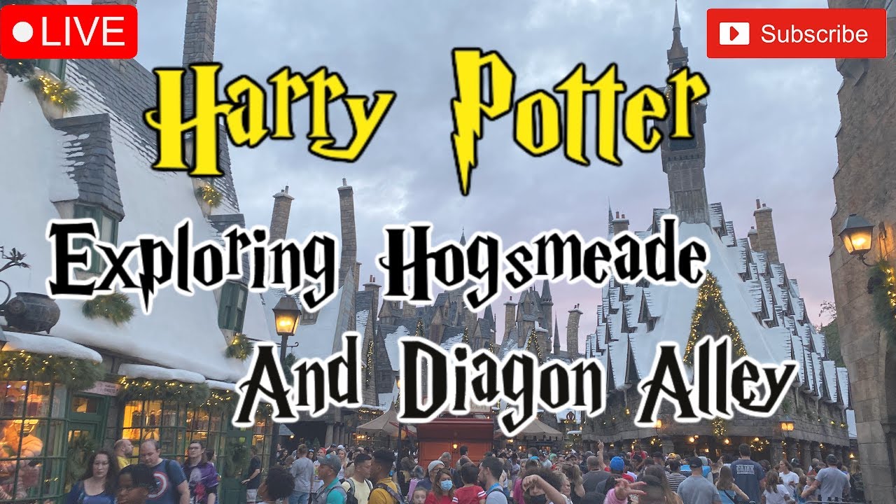 LIVE 🔴 | Walking Around Hogsmeade At Wizarding World Of Harry Potter ...