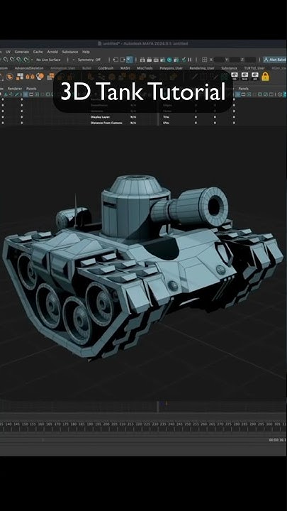 Let’s create a stylized 3d tank model #3d #cg #3dmodeling #tutorial ...