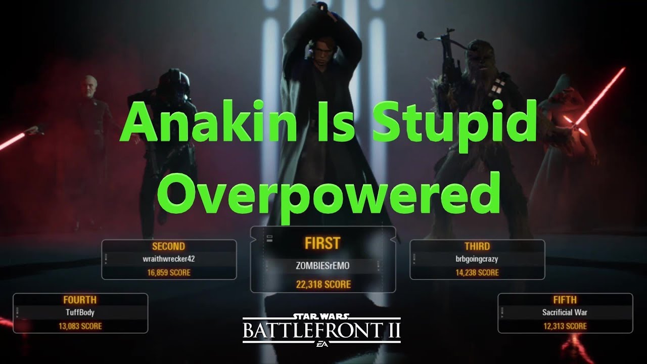 Anakin Skywalker Gameplay Compilation - Star Wars Battlefront 2 - YouTube