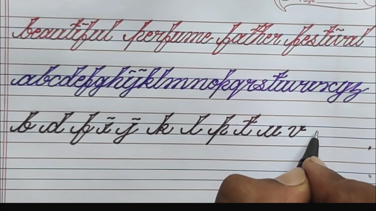 Attractive English Writing!!Best English Cursive Writing Ever!! English ...