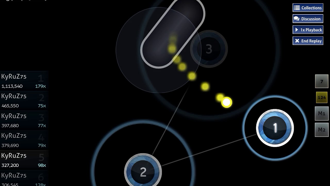 Osu gameplay - YouTube