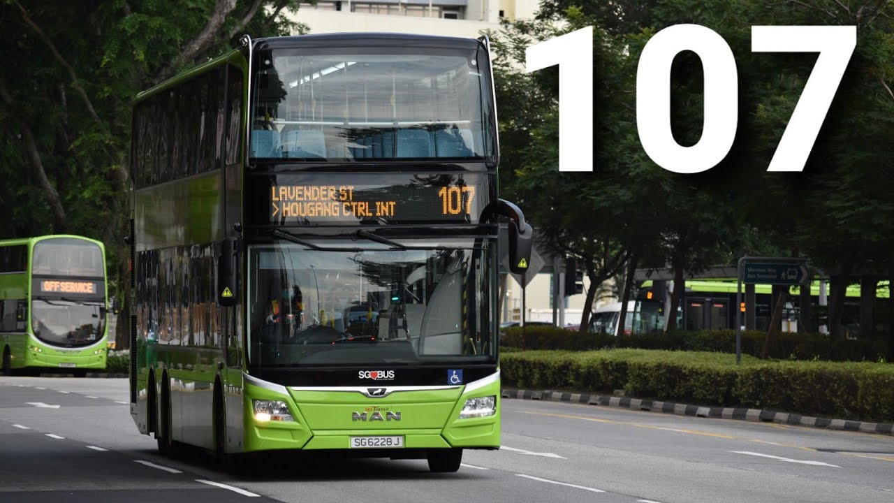 SBS Transit Bus Service 107 [MAN ND323F (Euro VI) (Batch 2) Joyride ...