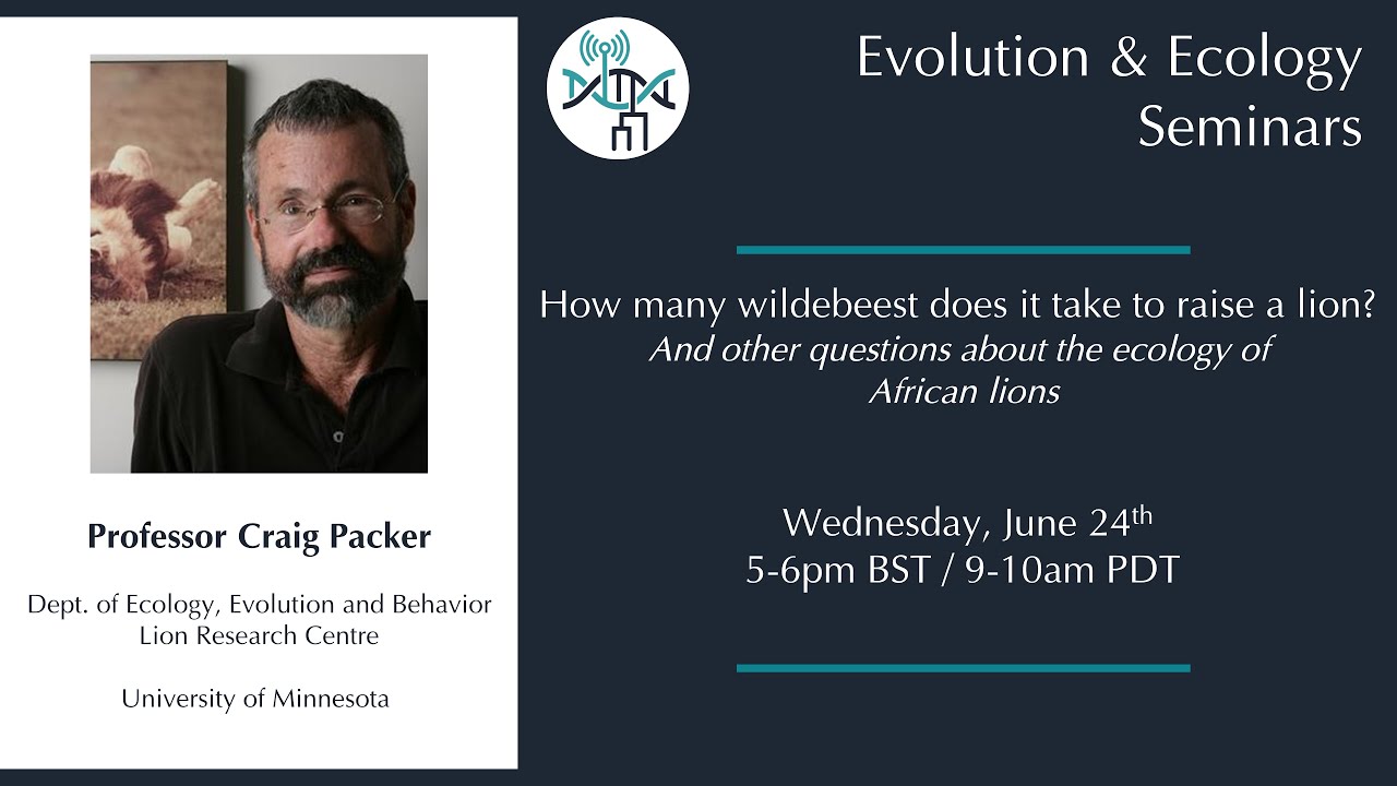 [Craig Packer] How many wildebeest does it take to raise a lion? And ...