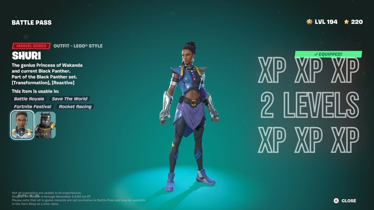 Chapter 5 Season 4 Insane XP Glitch Shuri - YouTube