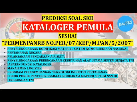 Prediksi Soal SKB 2021 - KATALOGER PEMULA KEMENHAN - SESUAI PERMENPANRB ...