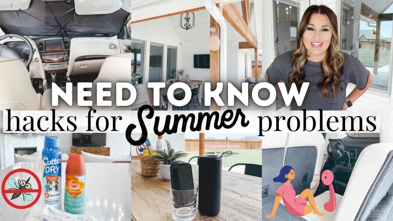 2022 NEED TO KNOW SUMMER HACKS | HACKS TO SOLVE SUMMER RELATED PROBLEMS ...