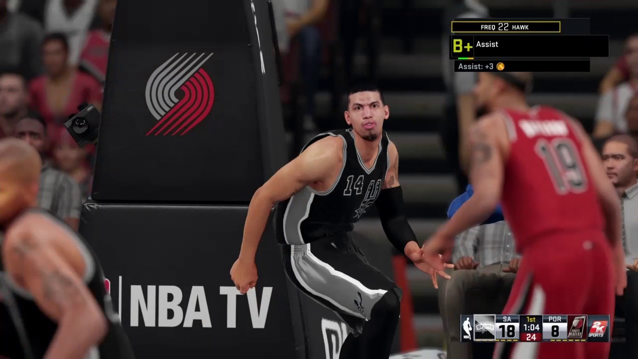 NBA 2K16 - Spurs @ Blazers | 6‘1 Freq highlights - YouTube