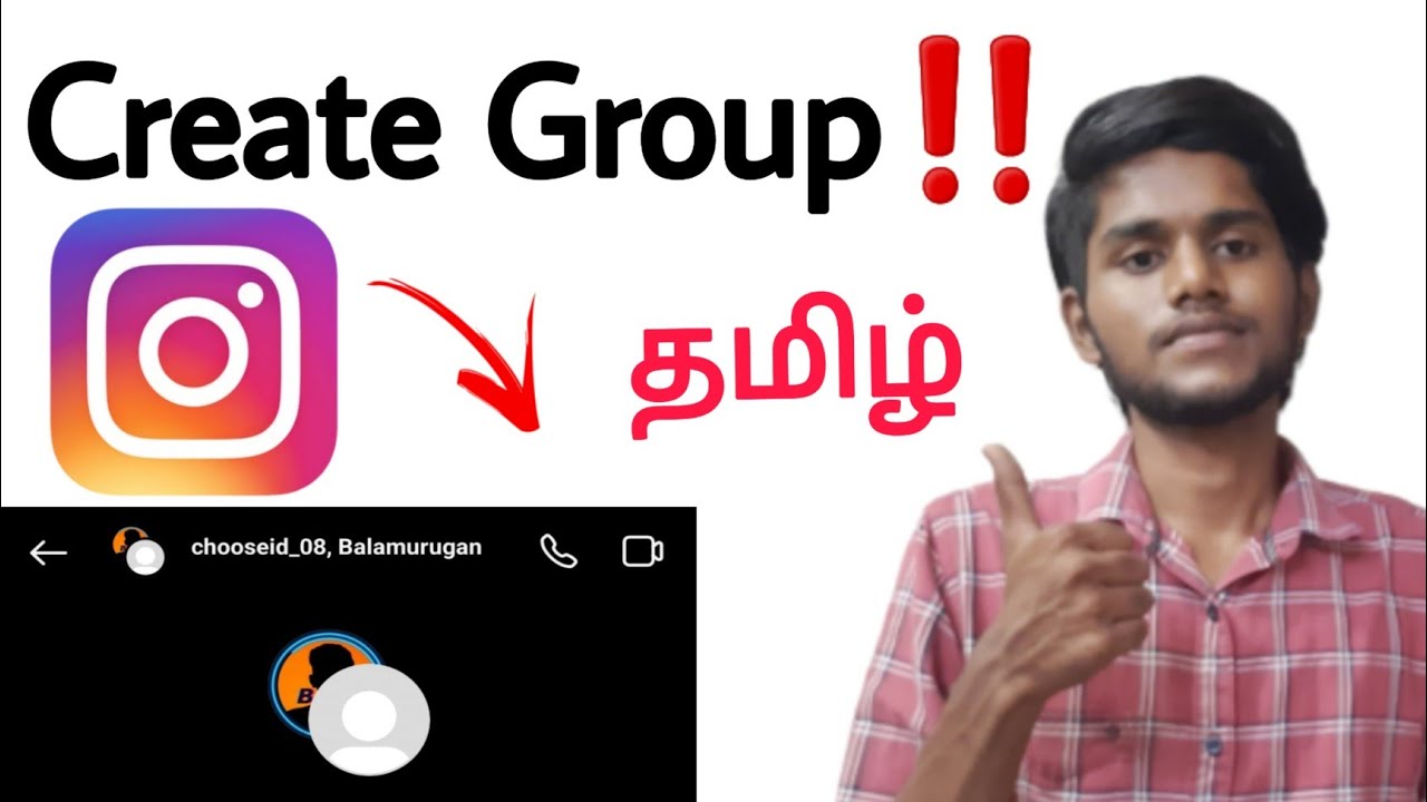how to create group in instagram / new instagram group create / tamil ...