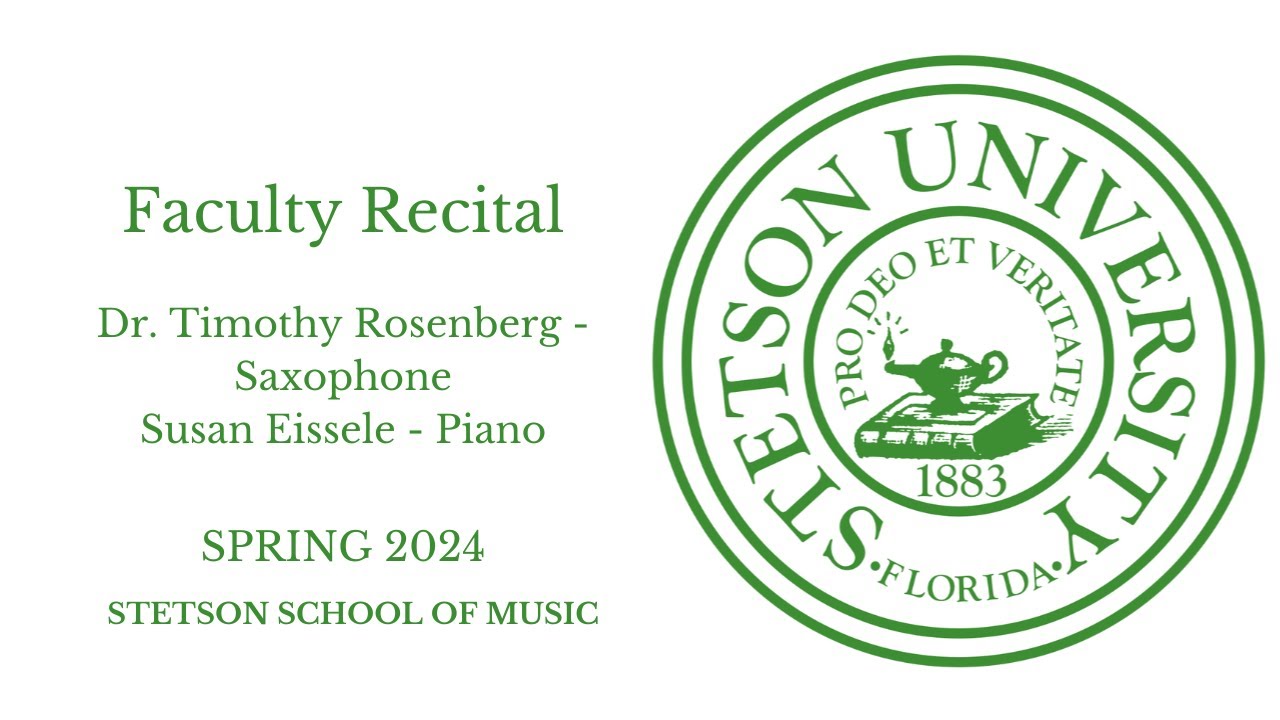 Faculty Recital: Timothy Rosenberg and Susan Eissele - YouTube