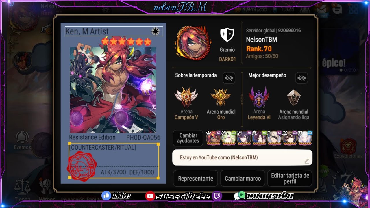 El gran Ken Artista Marcial / Epic seven / RTA - YouTube