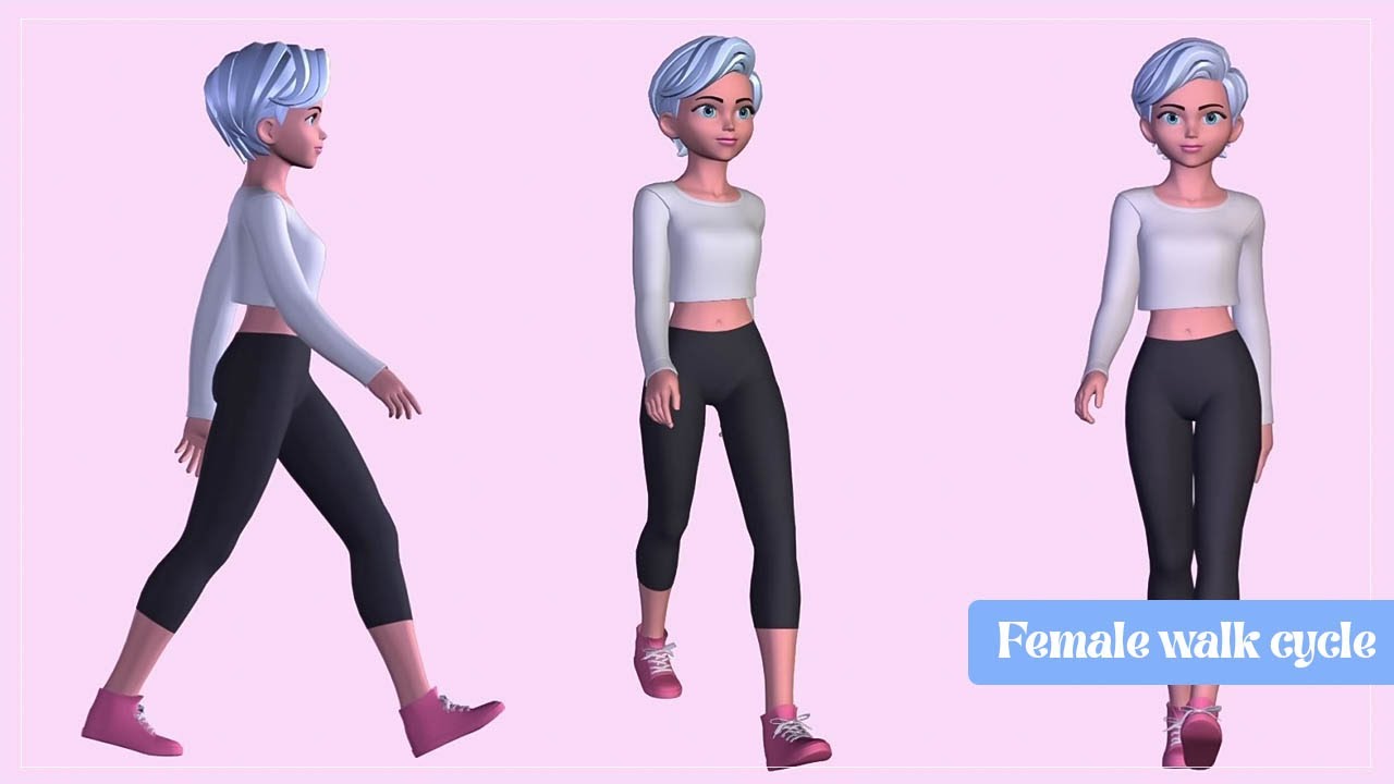 Female Walk Cycle🧍‍♀️ - YouTube