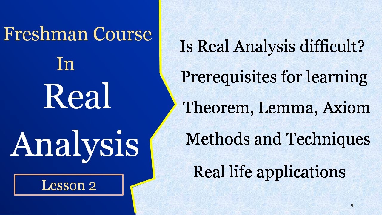 Real Analysis What Is Real Analysis Introduction To Real Analysis Real Analysis What Is Real Analysis Introduction To Real Analysis