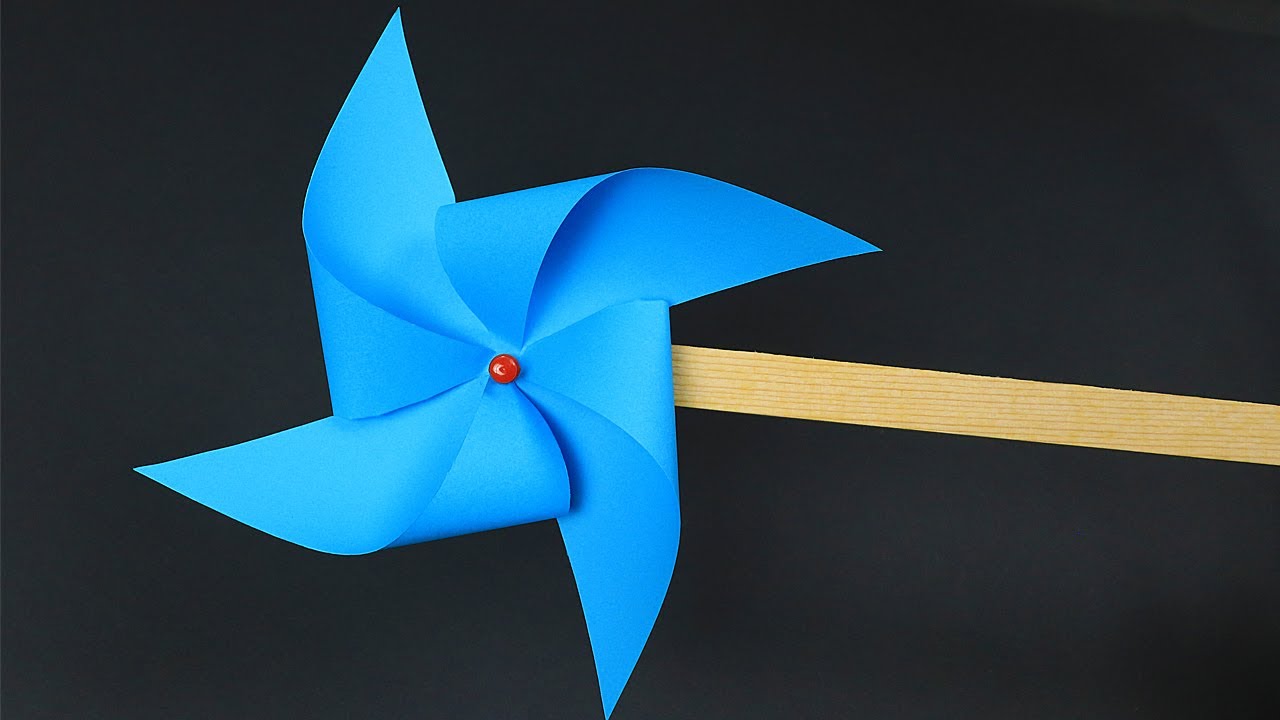 How To Make Easy Paper Windmill / Paper Craft / Paper DIY - YouTube