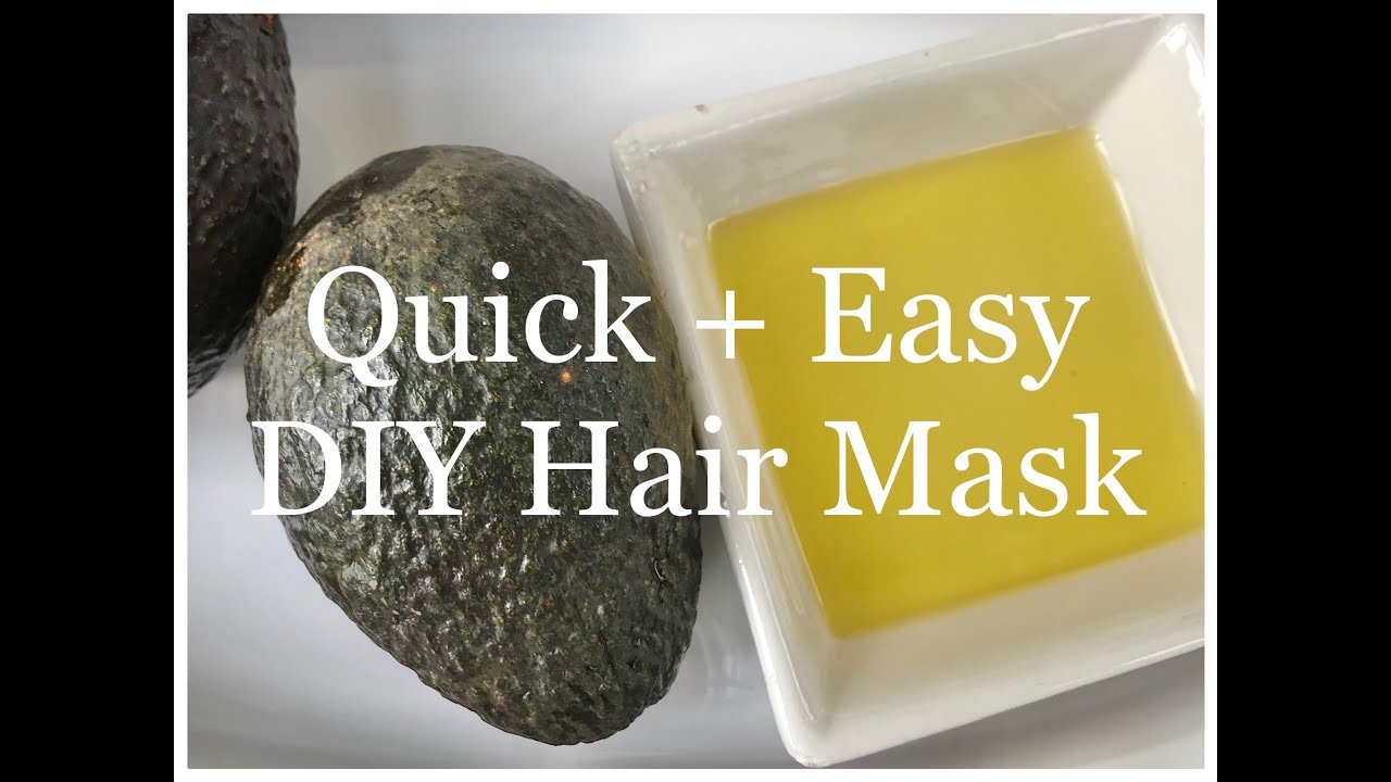 Quick And Easy Hair Mask You Can Do At Home - YouTube
