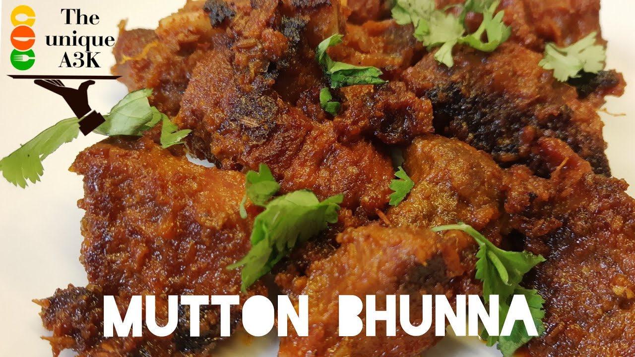 Mutton Bhuna /Dry mutton recipe - Restaurant style #mutton #bhuna # ...