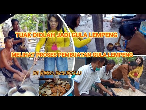 TUAK DIOLAH JADI GULA LEMPENG || MELIHAT PROSES PEMBUATAN GULA LEMPENG ...