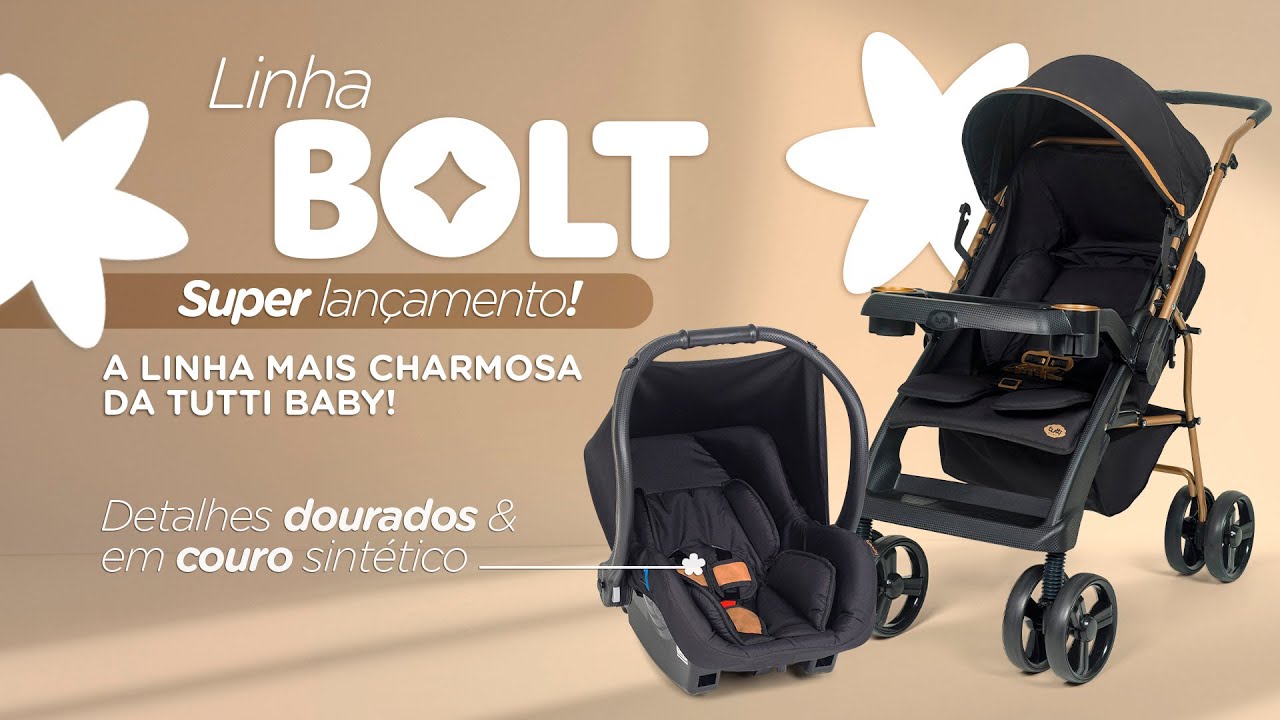 Carrinho e bebê Conforto - Linha Bolt 🤩 Lançamento Tutti Baby - YouTube