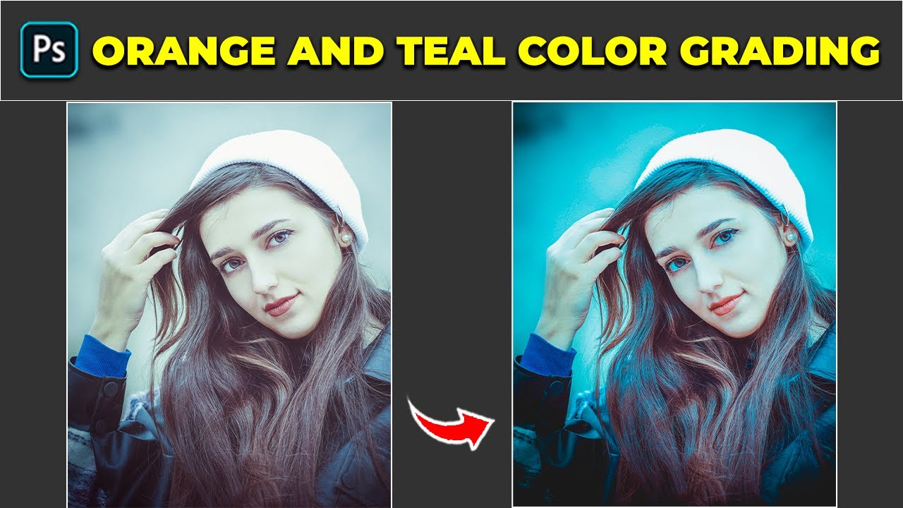 Teal And Orange Color Grading Effect Photoshop Tutorial Youtube