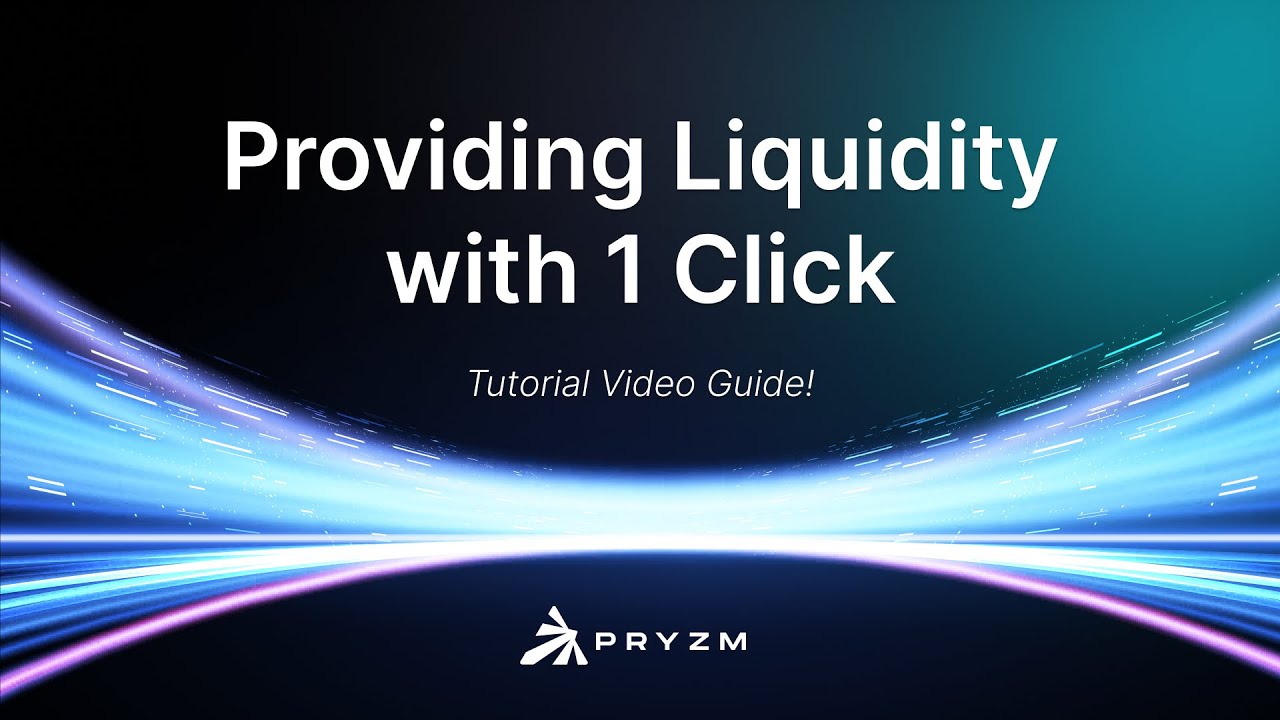 How to Provide Liquidity with 1 Click! | Pryzm - YouTube