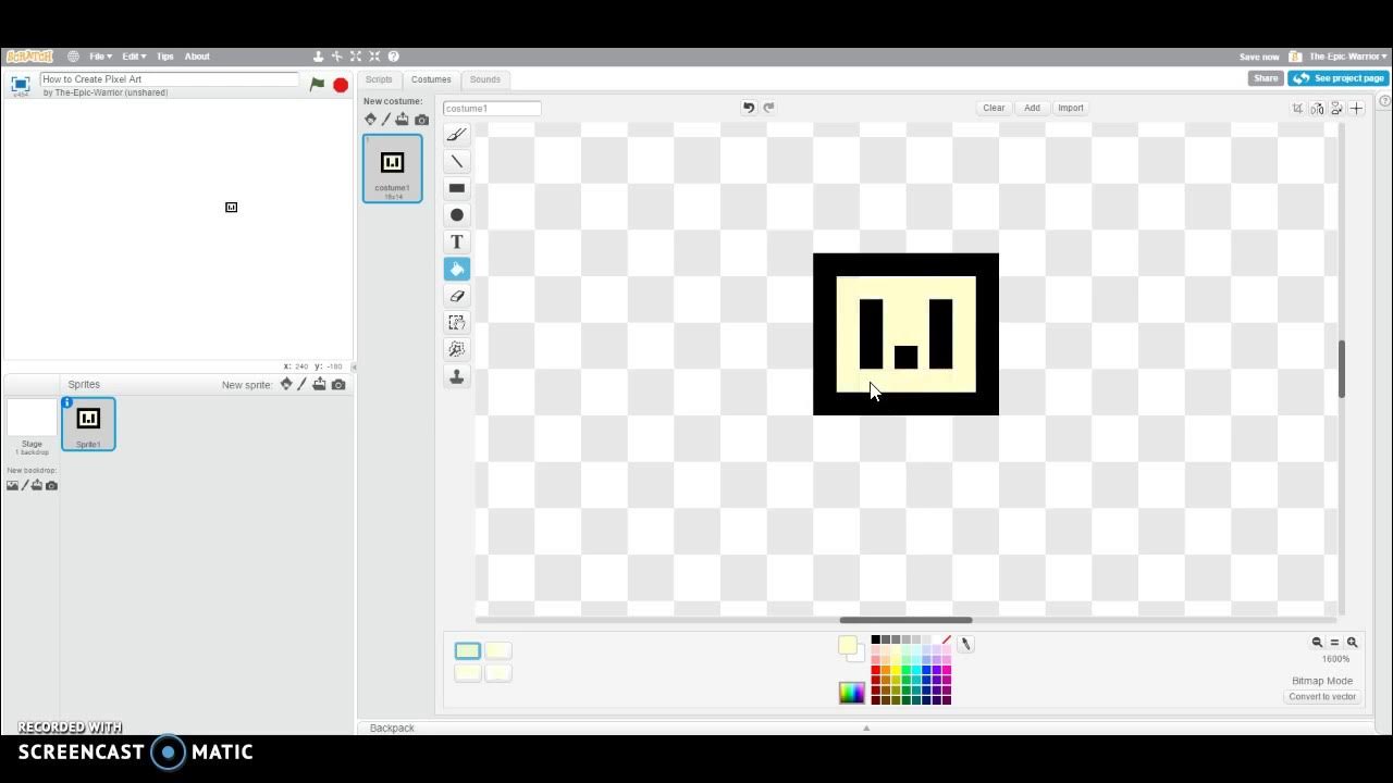 How to Create Pixel Art on Scratch - YouTube