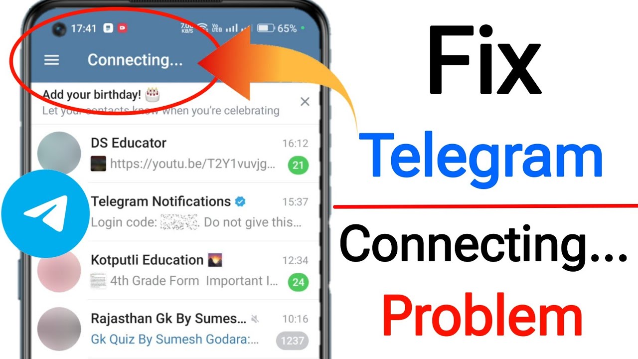 How To Fix Telegram Connecting Problem || Telegram Connecting Problem ...