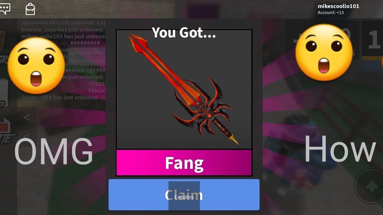 Murder Mystery 2 I Unboxed Fang - YouTube