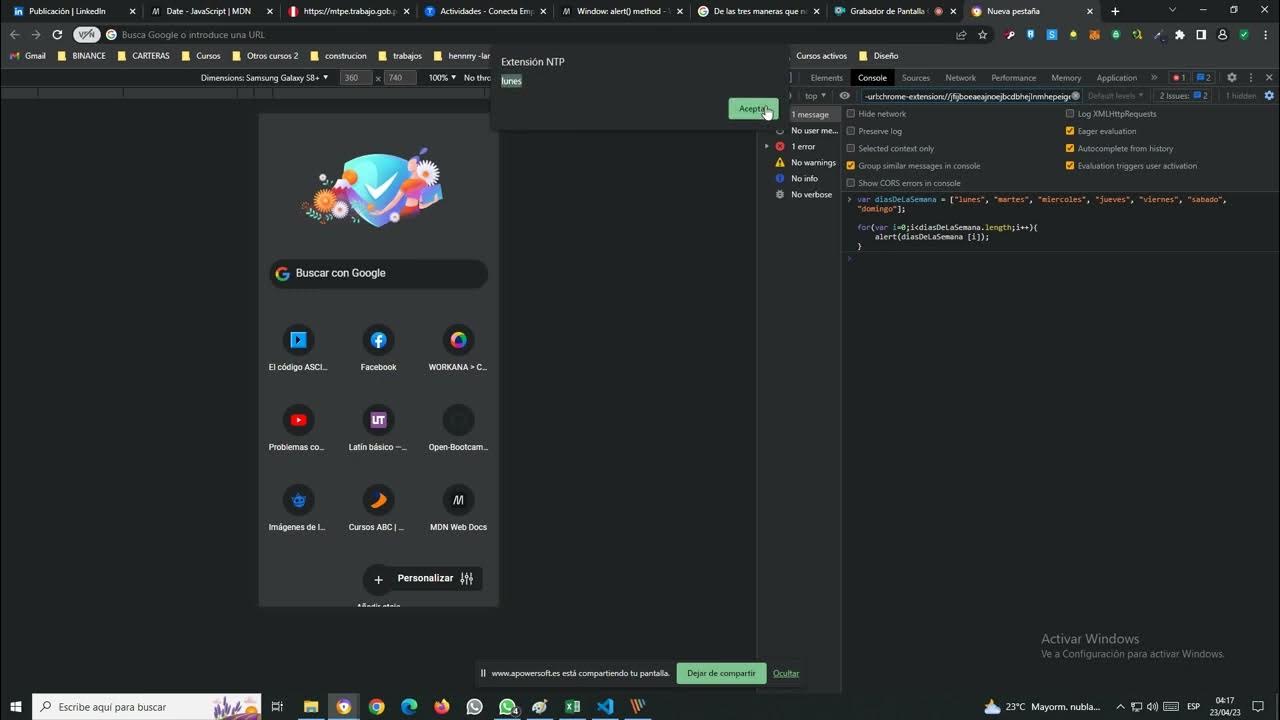 Creando array mediante un alert() - YouTube