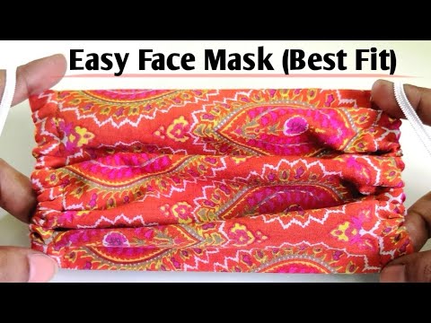 Face Mask Sewing Tutorial (Very Easy Face Mask) / Make Easy Face Mask ...