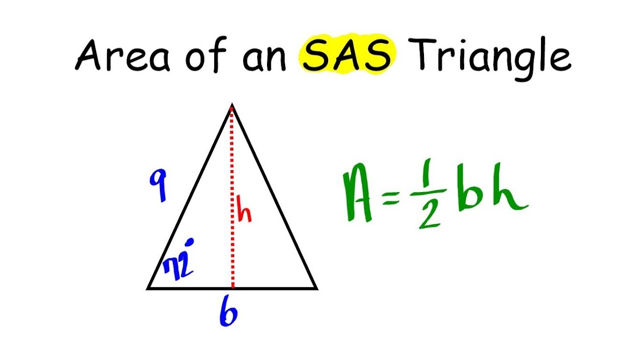 Area of a Triangle SAS (Using Trig) - YouTube