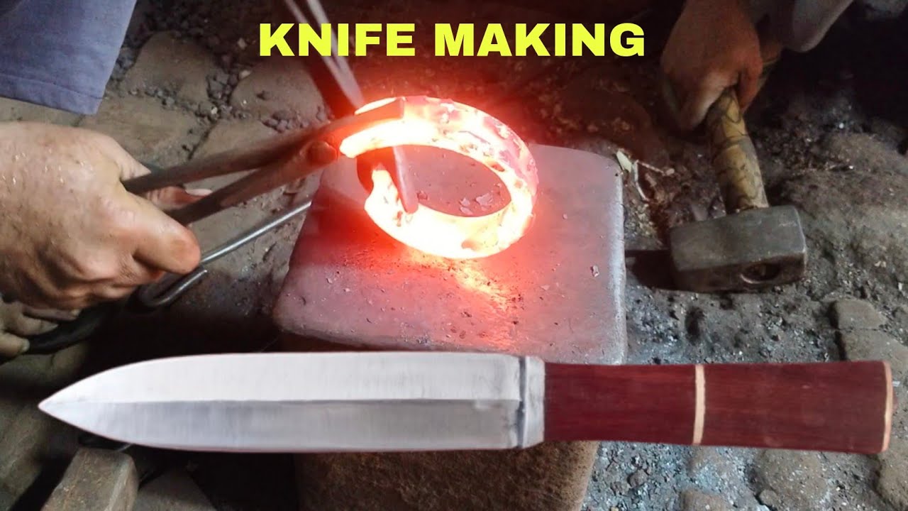 "Handmade Knife from Old Bearing | Amazing Knife Making Process | Tool Manufacture" - YouTube