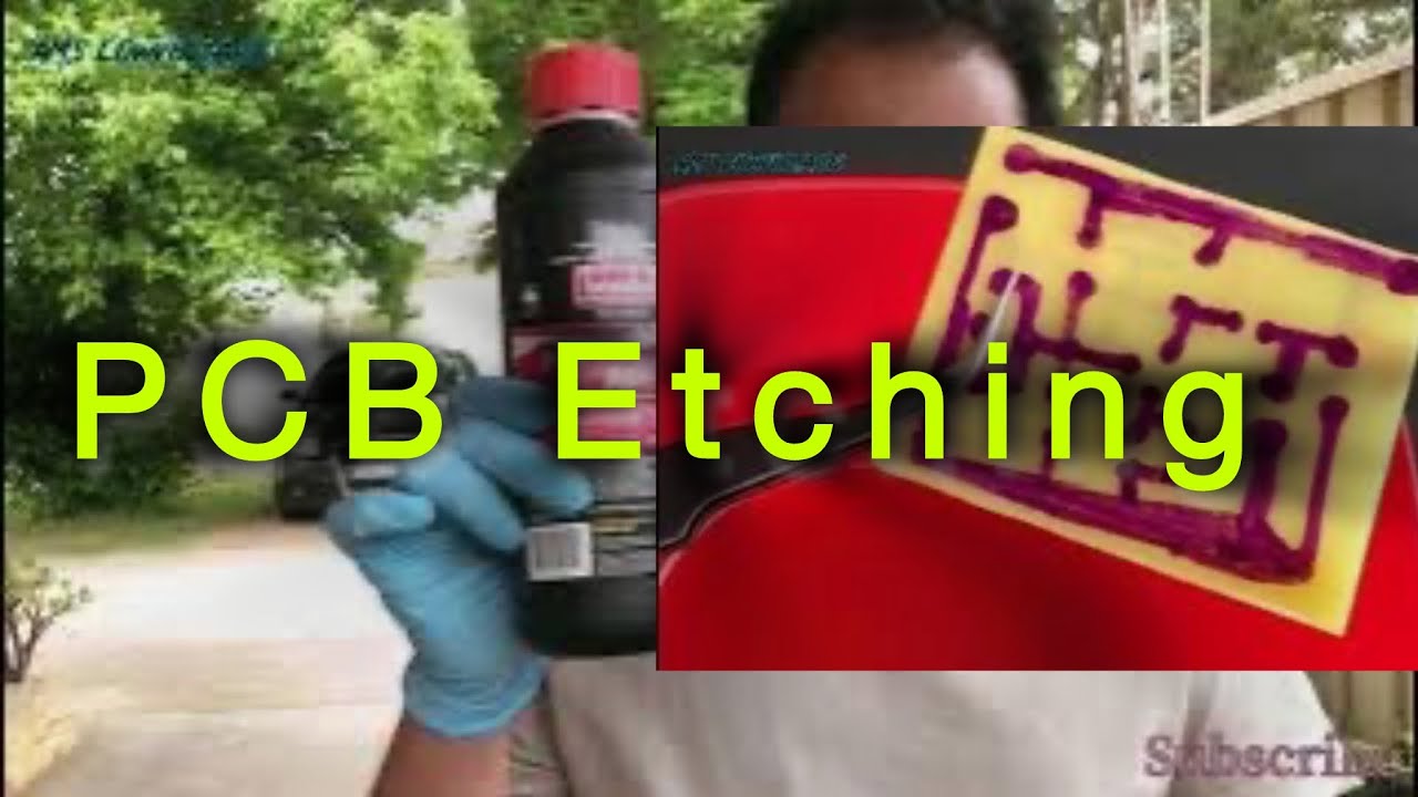 Super easy PCB etching solution!!! PCB etching!!! - YouTube