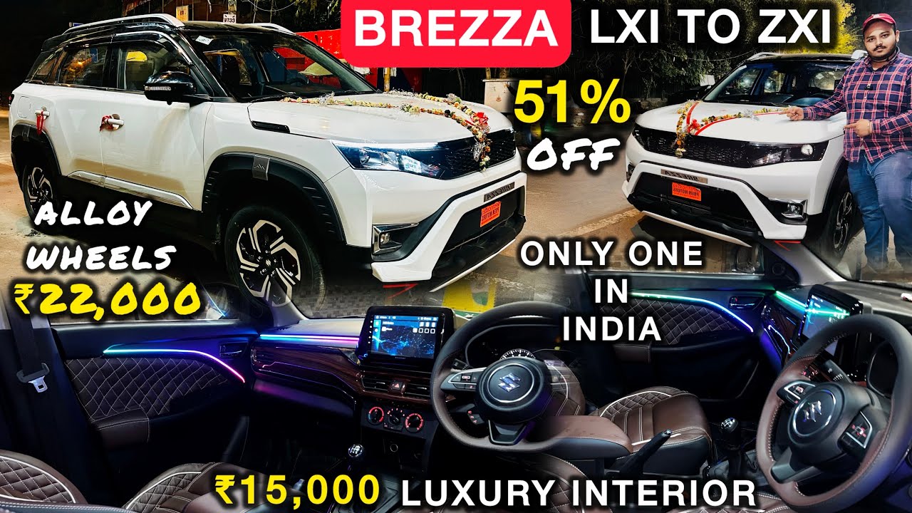 Brezza Lxi To Zxi Modified With Price || Brezza Modification Base To ...