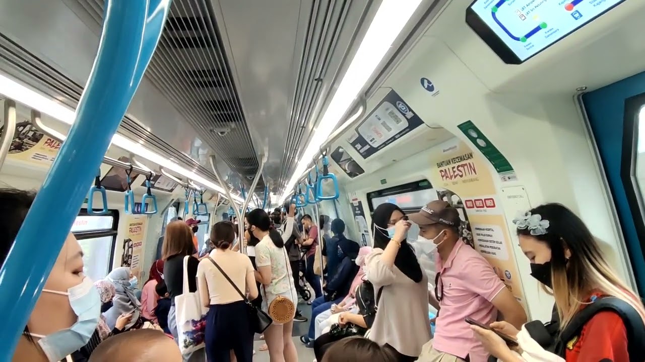 RapidKL MRT Kajang Line ride from Taman Pertama to Maluri(To Kwasa ...