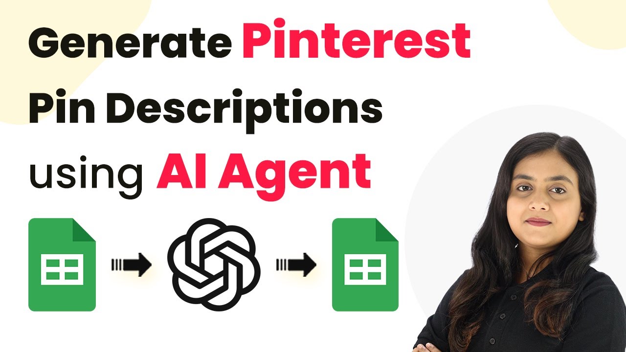 How to Generate Pinterest Pin Descriptions using AI Agent - YouTube