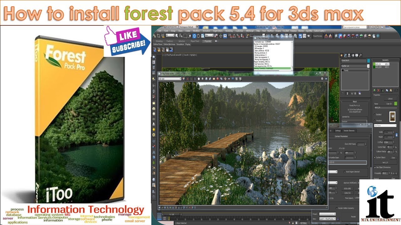 How to install forest pack 5 4 for 3ds max - YouTube