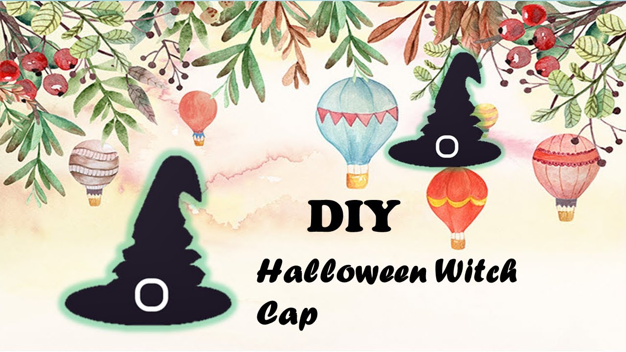 DIY - How to Make Scary Witch Hat with spider on Halloween // Easy ...
