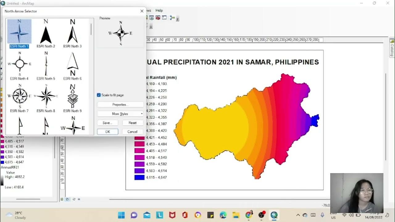 Annual Rainfall Map x Thiessen Polygon Map USING ARCGIS - YouTube