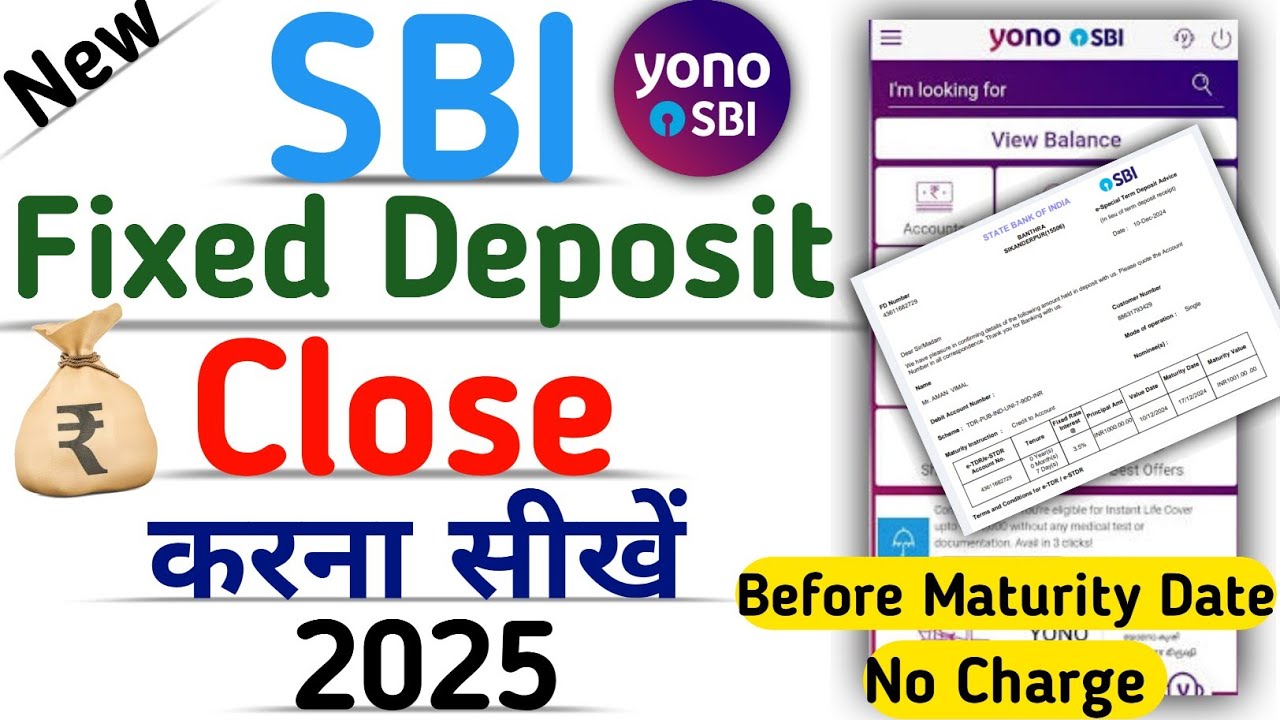 how to close fd in yono sbi app | sbi fixed deposit kaise tode 2025 # ...