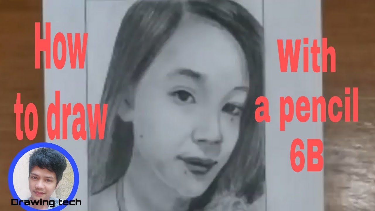 HOW TO DRAW WITH A PENCEL STAEDTLER 6B | Drawing Tech - YouTube