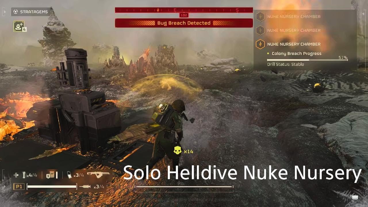 Nuke Nursery Chamber Solo Helldive - HELLDIVERS 2 - YouTube