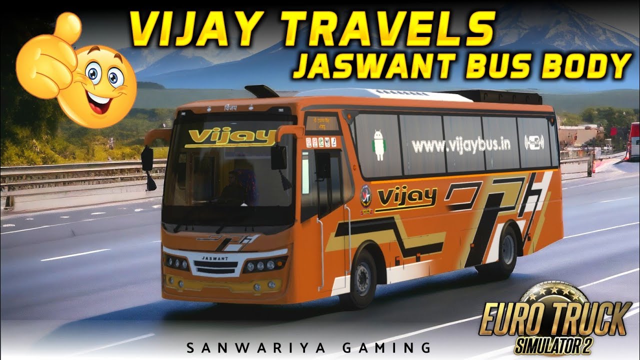 Vijay Travels Jaswant Bus Body | ETS 2 | Sanwariya Gaming - YouTube