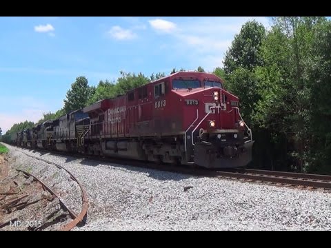 HD: CP 8813 leads NS Train 230 in McDonough, GA - YouTube