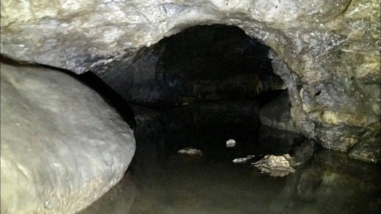 Underground Waterfall in Iowa: Rainy Day Cave - YouTube