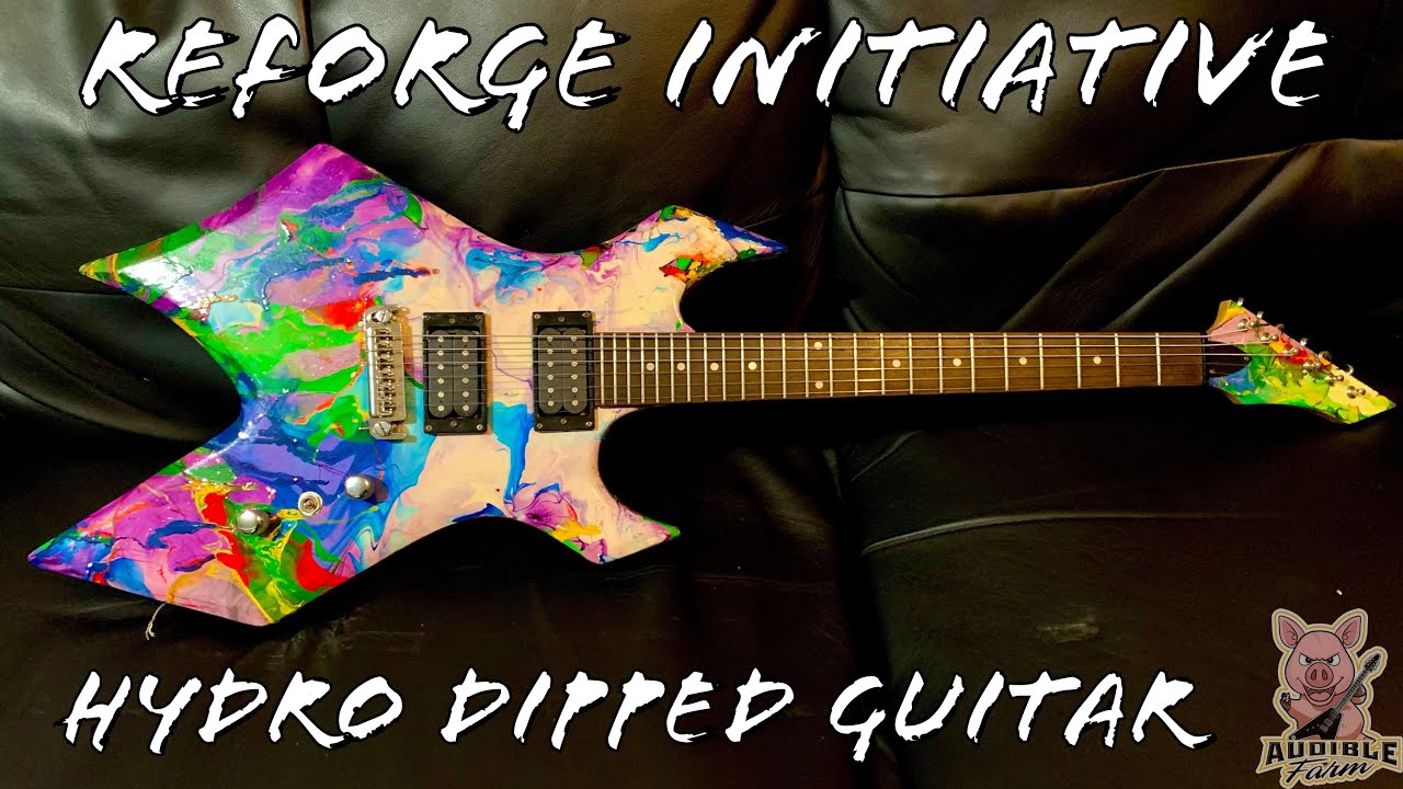 Hydro Dipping a BC Rich Warlock Guitar for Reforge Initiative - YouTube