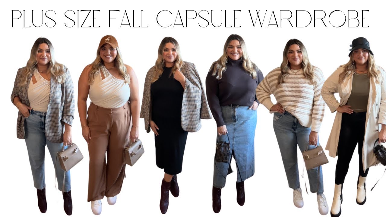 Plus Size Capsule Wardrobe | Fall Capsule Wardrobe | Curvy Fashion ...