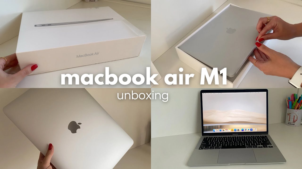 MacBook Air M1 | silver 💻 unboxing | aesthetic - YouTube