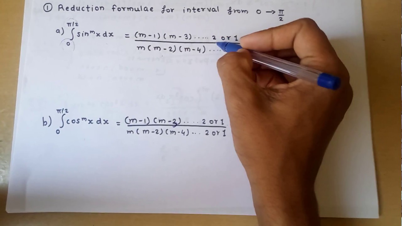 Reduction formula basic problems - YouTube