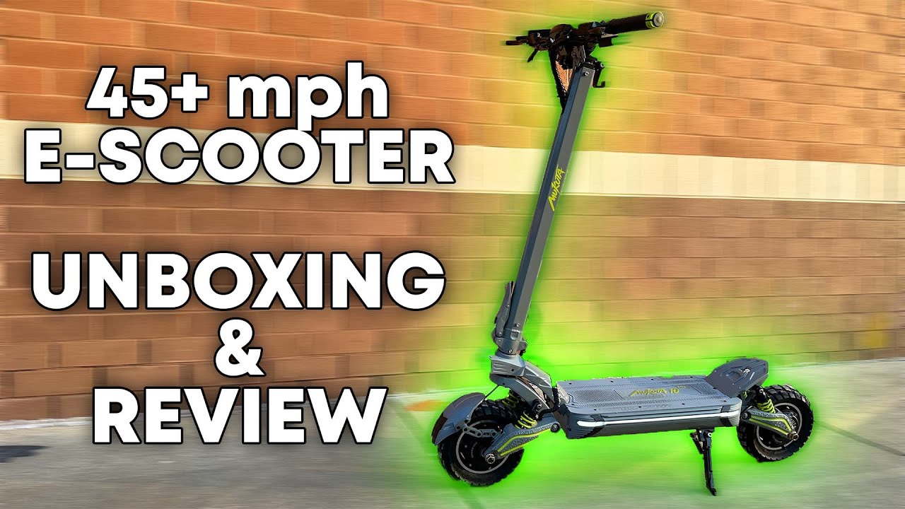 45+ MPH e-Scooter! - Mukuta 10 Plus Unboxing & Review - YouTube