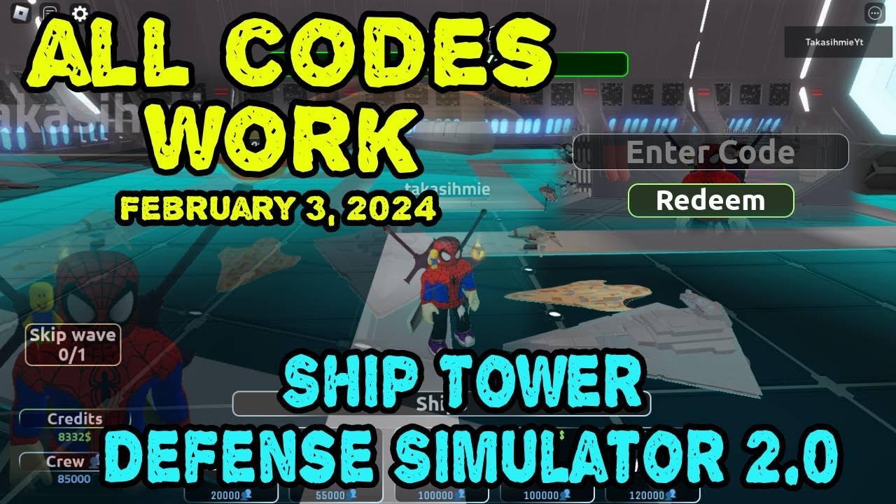 *All Codes Work* Ship Tower Defense Simulator 2 0, February 3, 2024 ...
