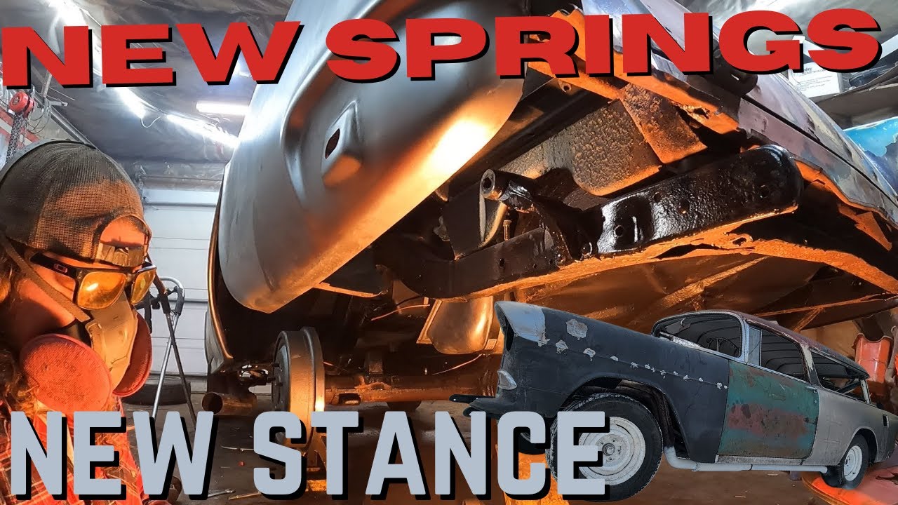 Gasser Stance On A '55 Chevy Nomad - Rebuilding Old Leaf Springs On The ...